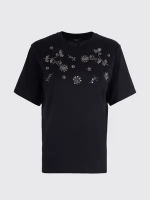 Max Mara Cotton T-shirt With Appliques