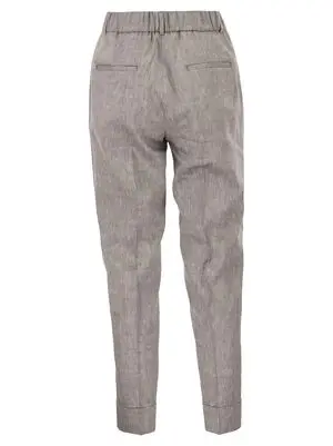 Peserico Wool Blend Flannel Trousers