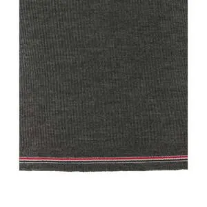 Thom Browne Striped Merino Wool Knitted Tank Top - Gray
