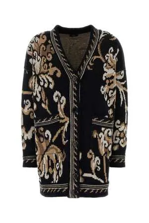 Etro Embroidered Wool Cardigan