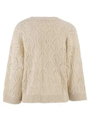 Peserico Cotton Cord Cardigan - Cream