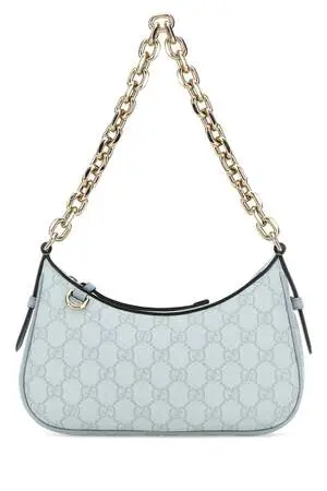 Gucci Printed Canvas Gg Emblem Shoulder Bag