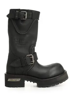 Balenciaga Venom Leather Boots - Black
