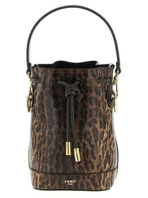 Fendi Mon Tresor Mini Bucket Bag - Brown