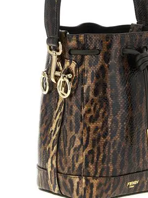 Fendi Mon Tresor Mini Bucket Bag - Brown