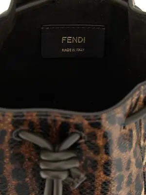 Fendi Mon Tresor Mini Bucket Bag - Brown