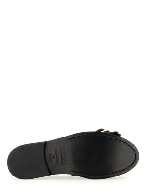 Moschino Moccasin With Bangs And Coin