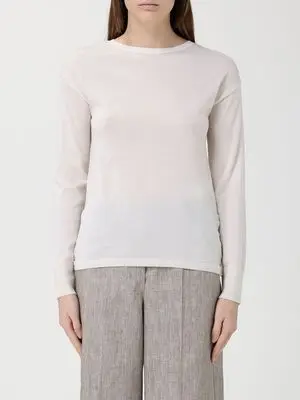 Max Mara Striped Cashmere And Silk Pullover - Cream