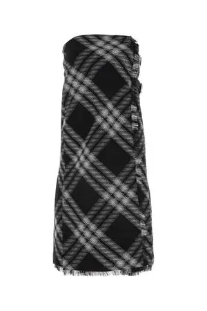 Burberry Embroidered Wool Dress - Multicolor