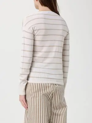 Max Mara Striped Cashmere And Silk Pullover