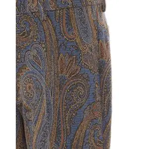 Etro Paisley Motif Flare Trousers - Brown