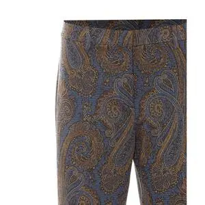 Etro Paisley Motif Flare Trousers - Brown