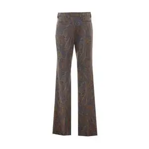 Etro Paisley Motif Flare Trousers