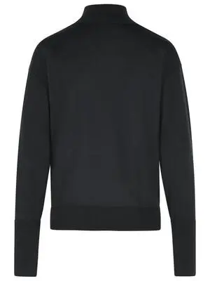 COURREGES Merino Wool Turtleneck Sweater - Black