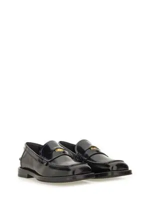 Moschino Berlin Leather Moccasins