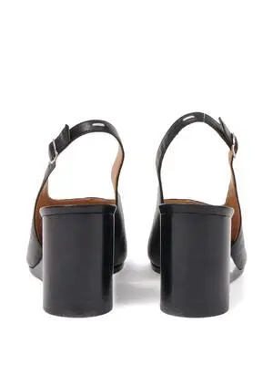 MAISON MARGIELA Leather Tabi Wedge Pumps