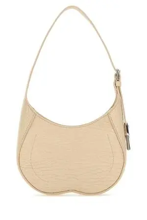 Burberry Sand Leather Small Chess Shoulder Bag
