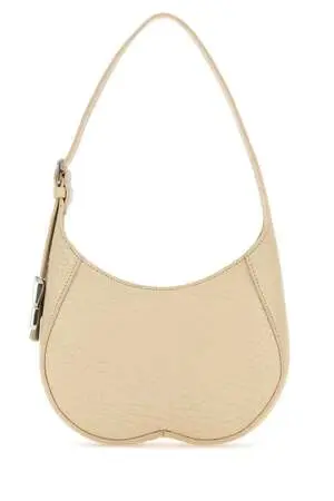 Burberry Sand Leather Small Chess Shoulder Bag - Brown