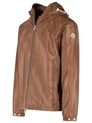 Moncler Remoray' Polyamide Hooded Windbreaker - Brown