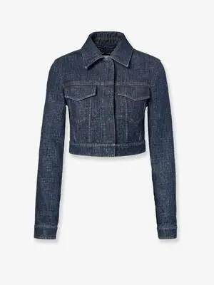 Fendi Fendi Women Padded Denim Jacket Multicolor