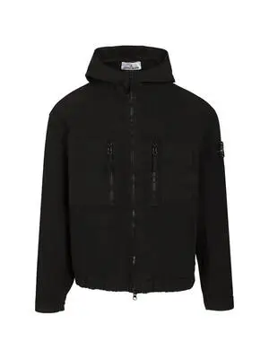 Stone Island Organic Cotton Ripstop Hooded Overshirt