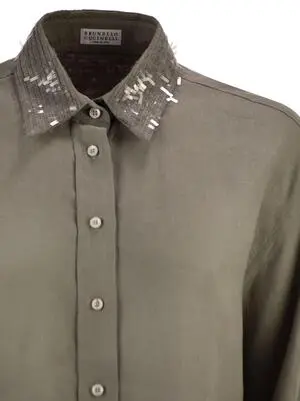 Brunello Cucinelli Linen Shirt - Yellow
