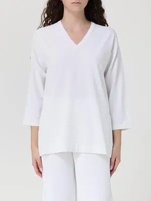 Max Mara Viscose Blend V-neck Knit Top