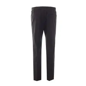 Herno Straight-leg Pleated Front Trousers - Black