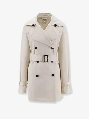 TOTEME Washed Cotton Trench Coat - Cream