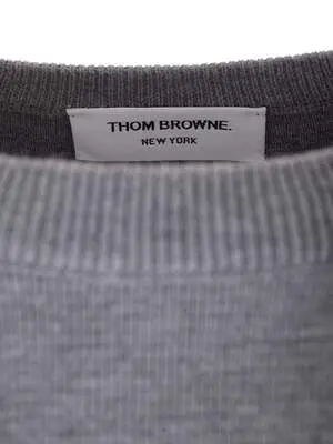 Thom Browne Milano Stitch Crew Neck Sweater