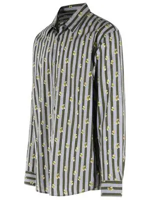 Dries Van Noten Caper' Lilac Cotton Shirt