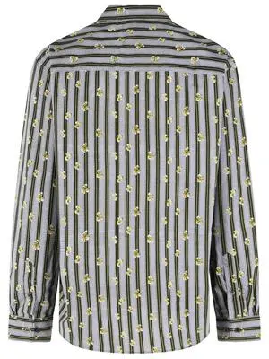 Dries Van Noten Caper' Lilac Cotton Shirt - Multicolor