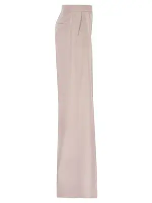 Max Mara Wide-leg Wool-blend Trousers - Pink