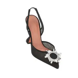 Amina Muaddi Begum Sling' Mesh Slingback Pumps