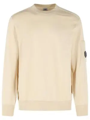 C.P. COMPANY Beige Cotton Sweater - Cream