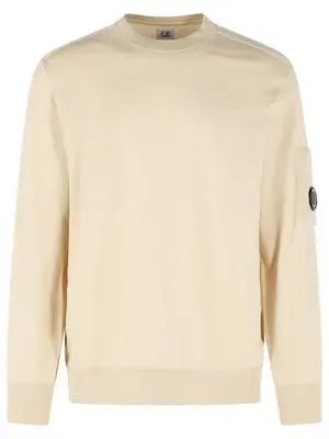 C.P. COMPANY C.P. Company Beige Cotton Sweater Men Cream