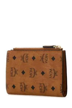 Mcm Printed Canvas Wallet