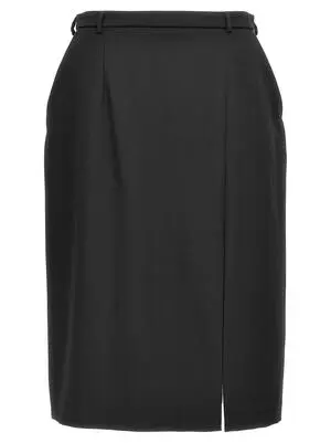 Dolce & Gabbana Slit Skirt - Black