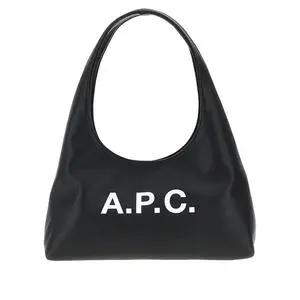 A.p.c. Faux Leather Ninon Baby Tote Bag - Black