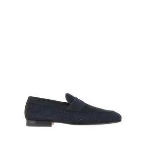 Santoni Carlo' Suede Leather Penny Loafers
