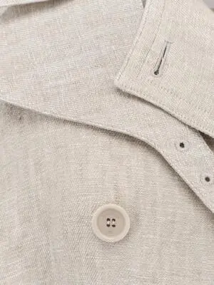 Max Mara Linen Trench Coat - Multicolor