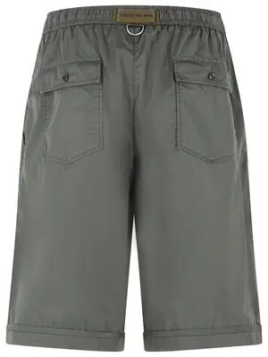 Dolce & Gabbana Grey Green Cotton Shorts
