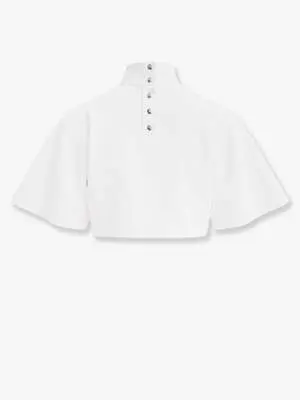 Alaïa Cotton Crop T-shirt - Multicolor