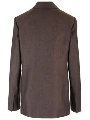 Loewe Linen Single-breasted Tailored Jacket