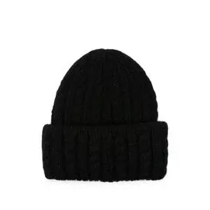 Moncler Cable Knit Beanie - Black