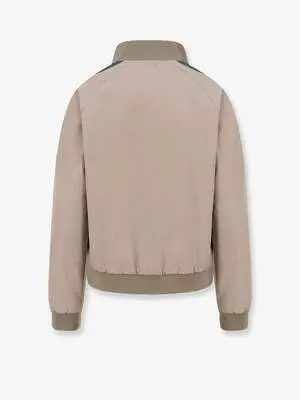 Miu Miu Cotton Twill Zip Up Bomber Jacket - Multicolor