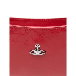 VIVIENNE WESTWOOD Calf Leather Shoulder Bag - Red
