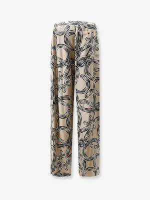 Loewe Paula's Ibiza Printed Silk Trousers