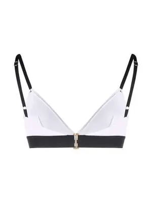 TOM FORD Triangle Bra With Logo Band - White