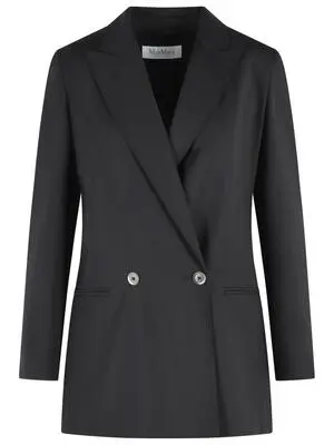 Max Mara Bikini' Virgin Wool Blazer - Black